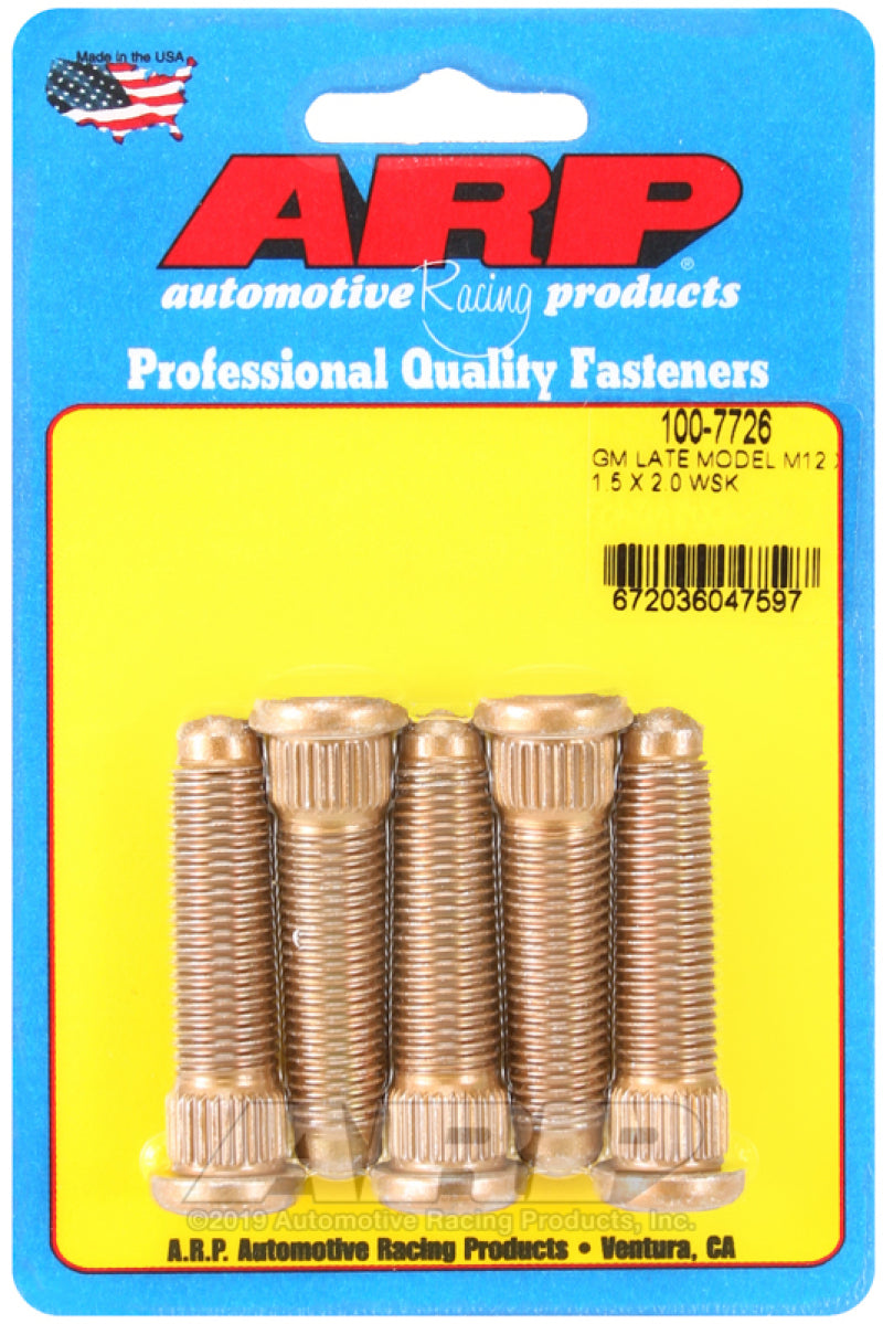 ARP GM Late Model M12 X 1.5 X 2.0 Wheel Stud Kit – The Lug Nut Source